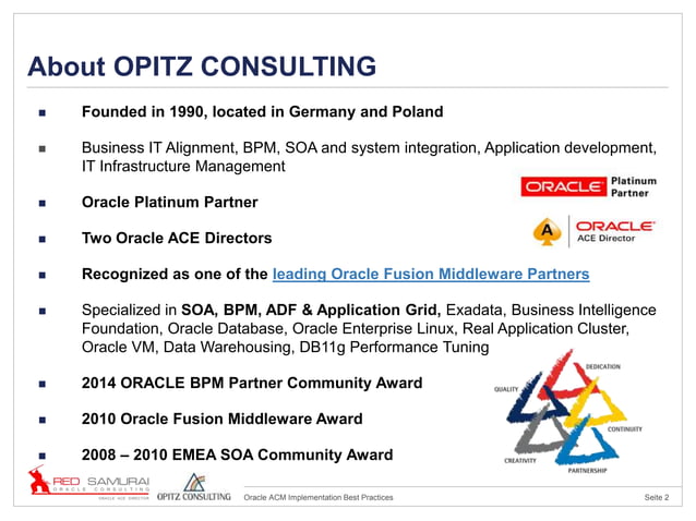 Oracle ACM Implementation - Best Practices | PPTX | Computer Software ...