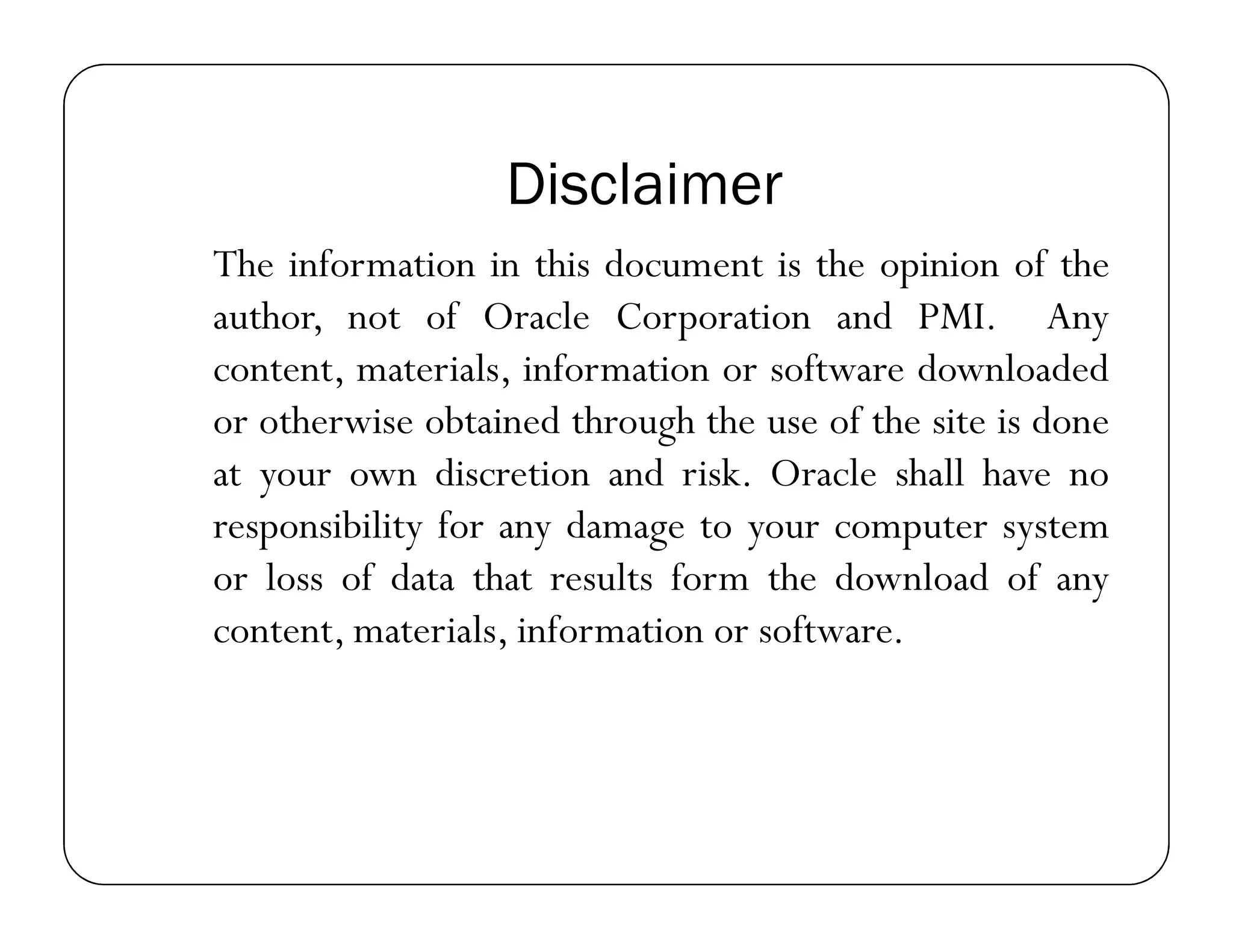 Oracle aim-project-management-methodology | PDF