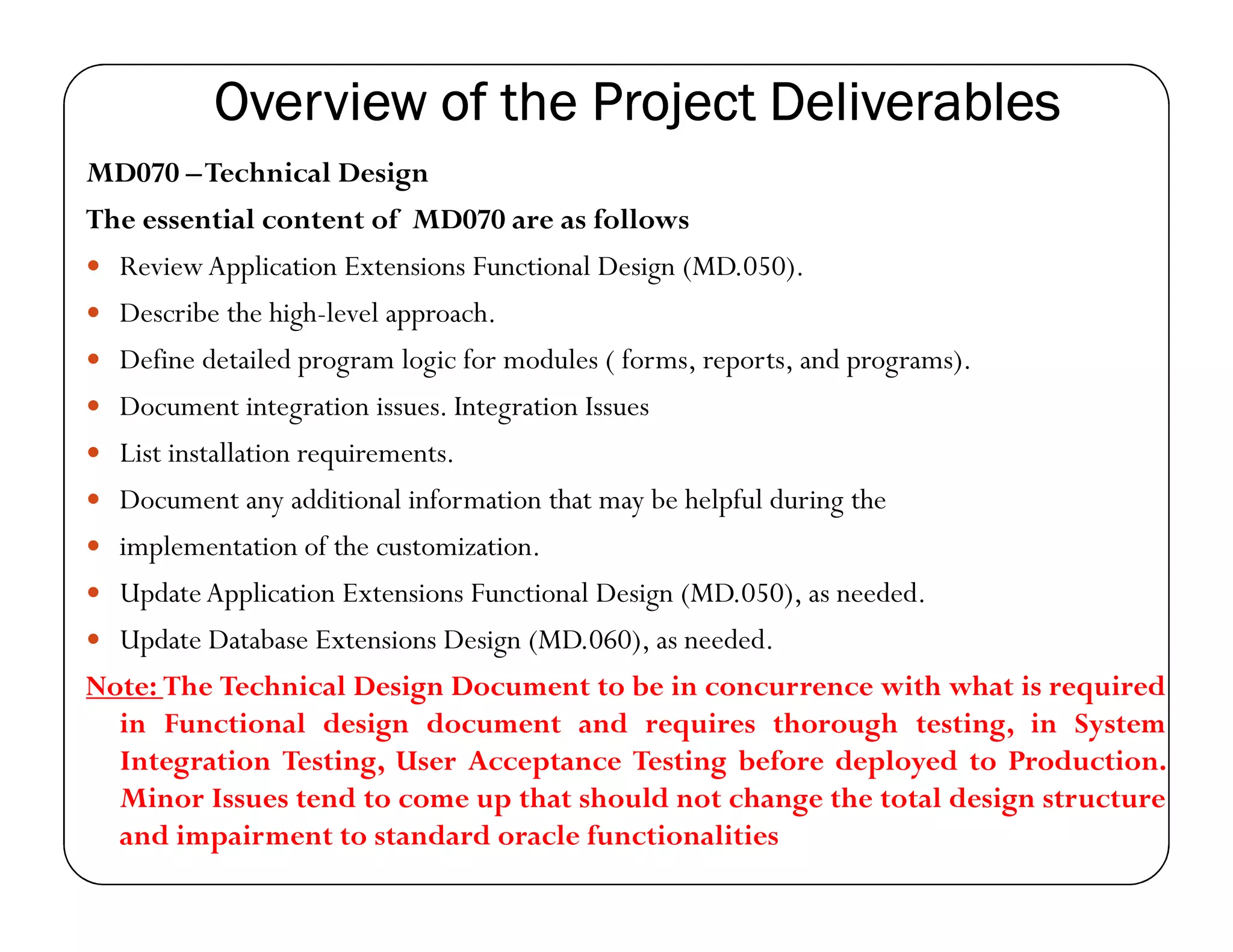 Oracle aim-project-management-methodology | PDF