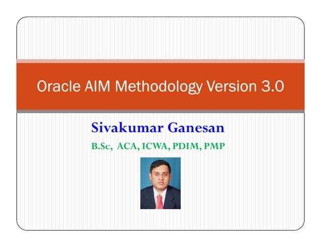 Oracle aim-project-management-methodology | PDF