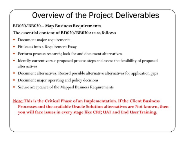 Oracle aim-project-management-methodology | PDF