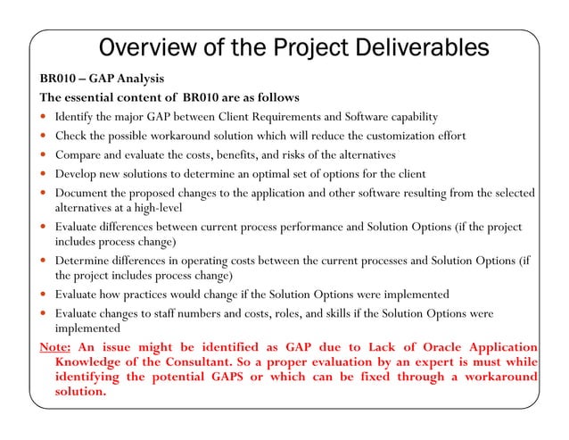Oracle aim-project-management-methodology | PDF