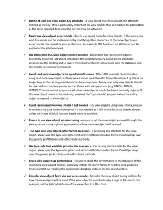 Oracle application-development-framework-best-practices | PDF