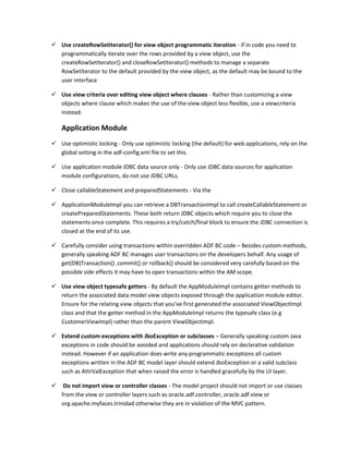 Oracle application-development-framework-best-practices | PDF