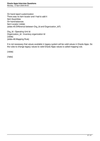 Oracle apps-interview-questions | PDF