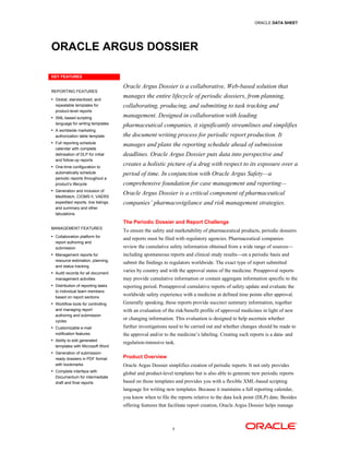Safety and Pharmacovigilance System: Oracle Argus Safety Suite | PDF