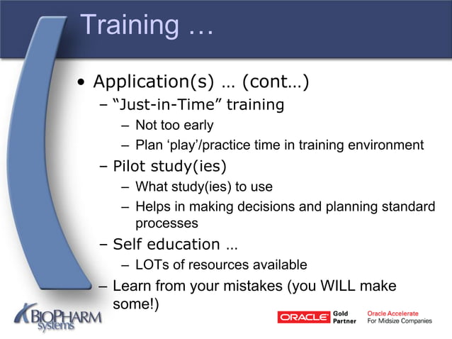 Oracle Clinical and RDC Implementation Standards and Best Practices | PPT