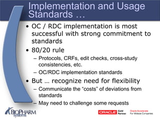 Oracle Clinical and RDC Implementation Standards and Best Practices | PDF