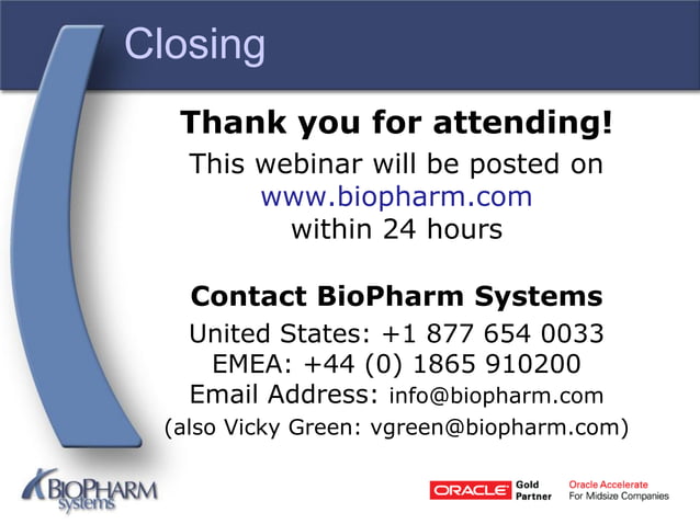 Oracle Clinical and RDC Implementation Standards and Best Practices | PPT