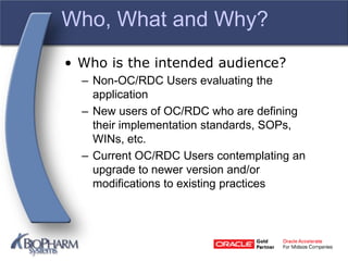 Oracle Clinical and RDC Implementation Standards and Best Practices | PDF