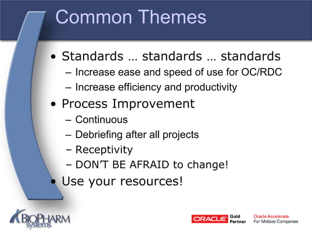 Oracle Clinical and RDC Implementation Standards and Best Practices | PPT