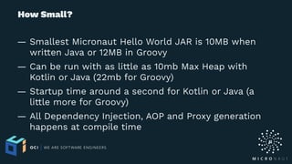 Introduction to Micronaut at Oracle CodeOne 2018 | PPT