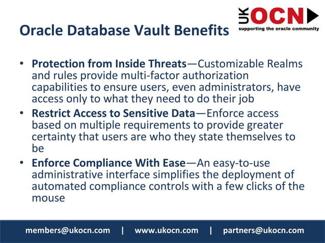 Oracle Database / Database Options | PPT