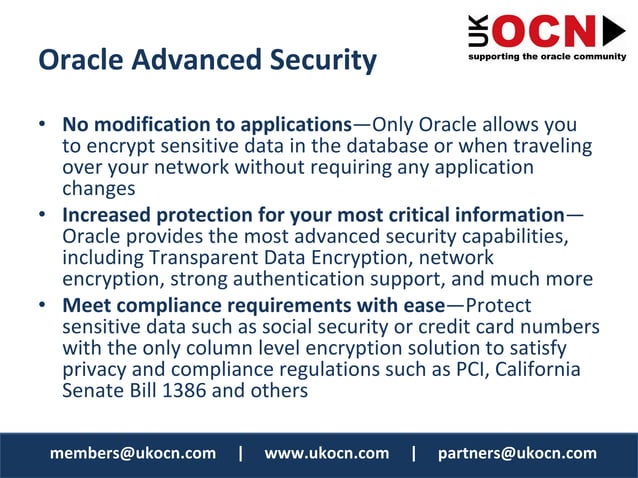 Oracle Database Database Options Ppt