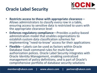 Oracle Database / Database Options | PDF