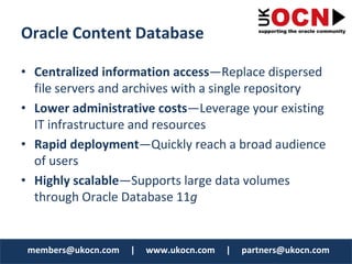 Oracle Database / Database Options | PDF