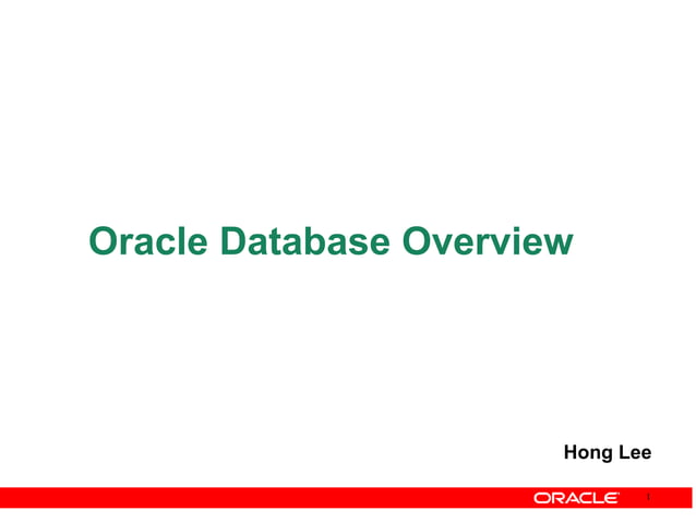 Oracle Database Overview | PPT