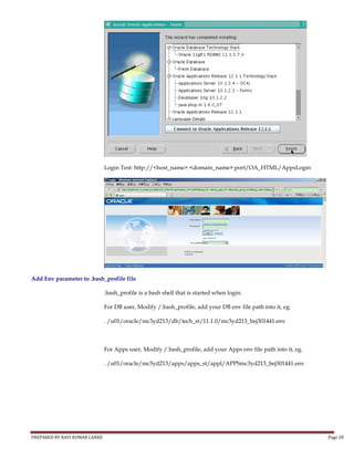 Oracle ebs-r12-1-3installationlinux64bit | PDF | Computer Software and Applications | Computing