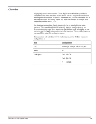 Oracle ebs-r12-1-3installationlinux64bit | PDF | Computer Software and Applications | Computing
