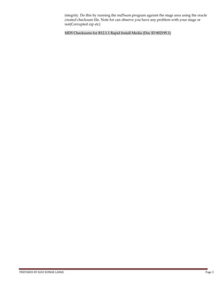 Oracle ebs-r12-1-3installationlinux64bit | PDF | Computer Software and Applications | Computing