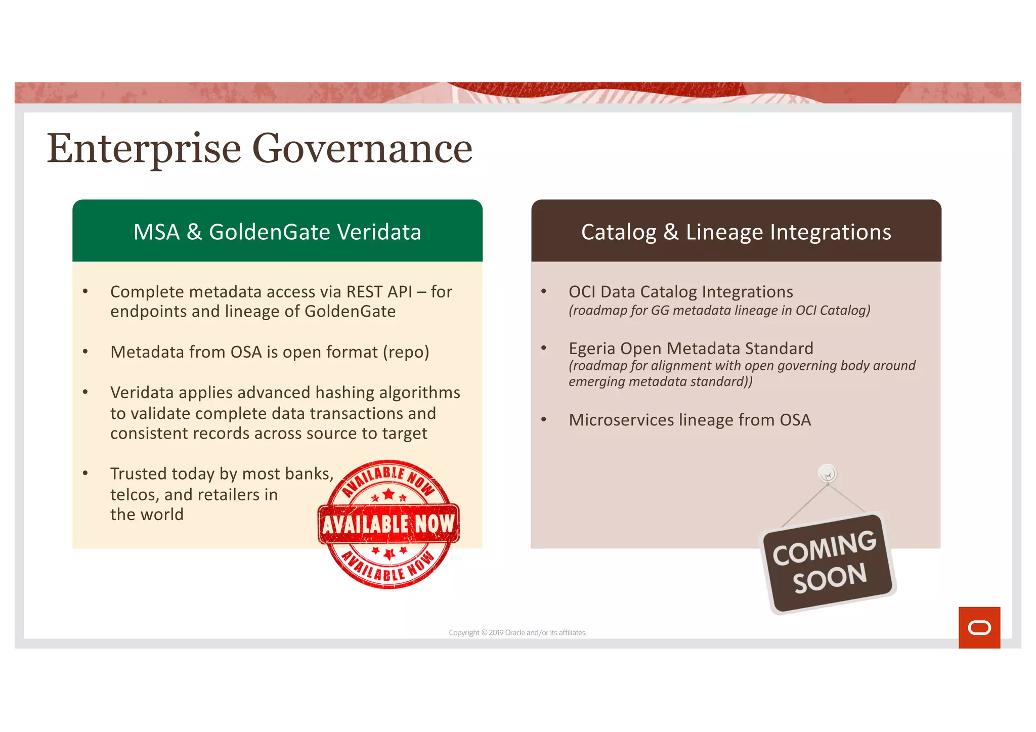 Oracle GoldenGate Roadmap Oracle OpenWorld 2020 | PDF