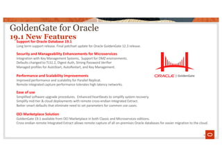 Oracle GoldenGate Roadmap Oracle OpenWorld 2020 | PDF