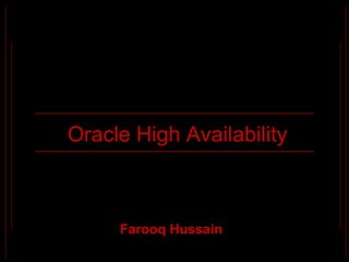 Oracle High Availability | PPT