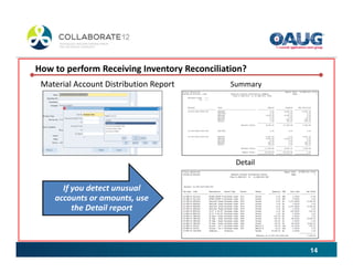 Easing Reconciling Oracle Inventory and General Ledger with Simplified ...