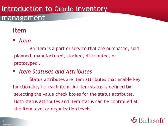 Oracle Inventory Latest Ppt