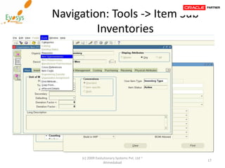 Oracle Inventory - Working with Stock Locator | PPTX