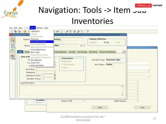 Oracle Inventory - Working with Stock Locator | PPT