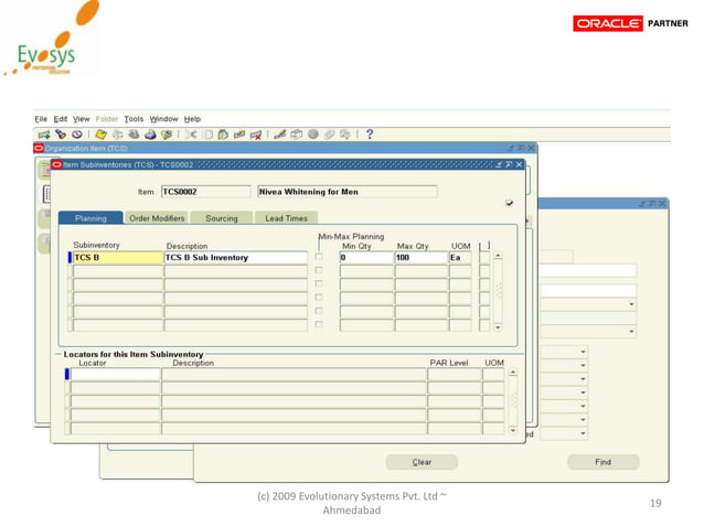 Oracle Inventory - Working with Stock Locator | PPT