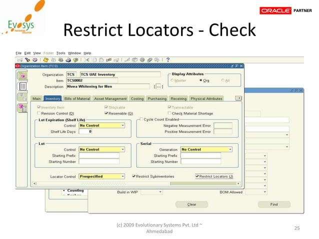 Oracle Inventory - Working with Stock Locator | PPT