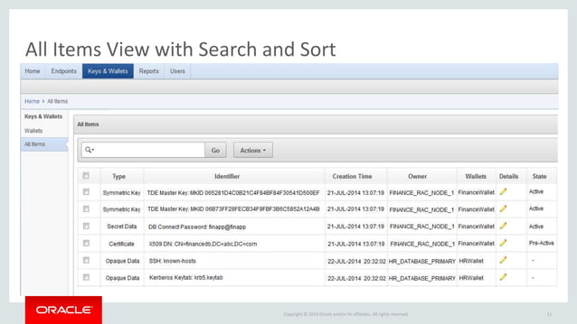 Oracle Key Vault Overview | PPT