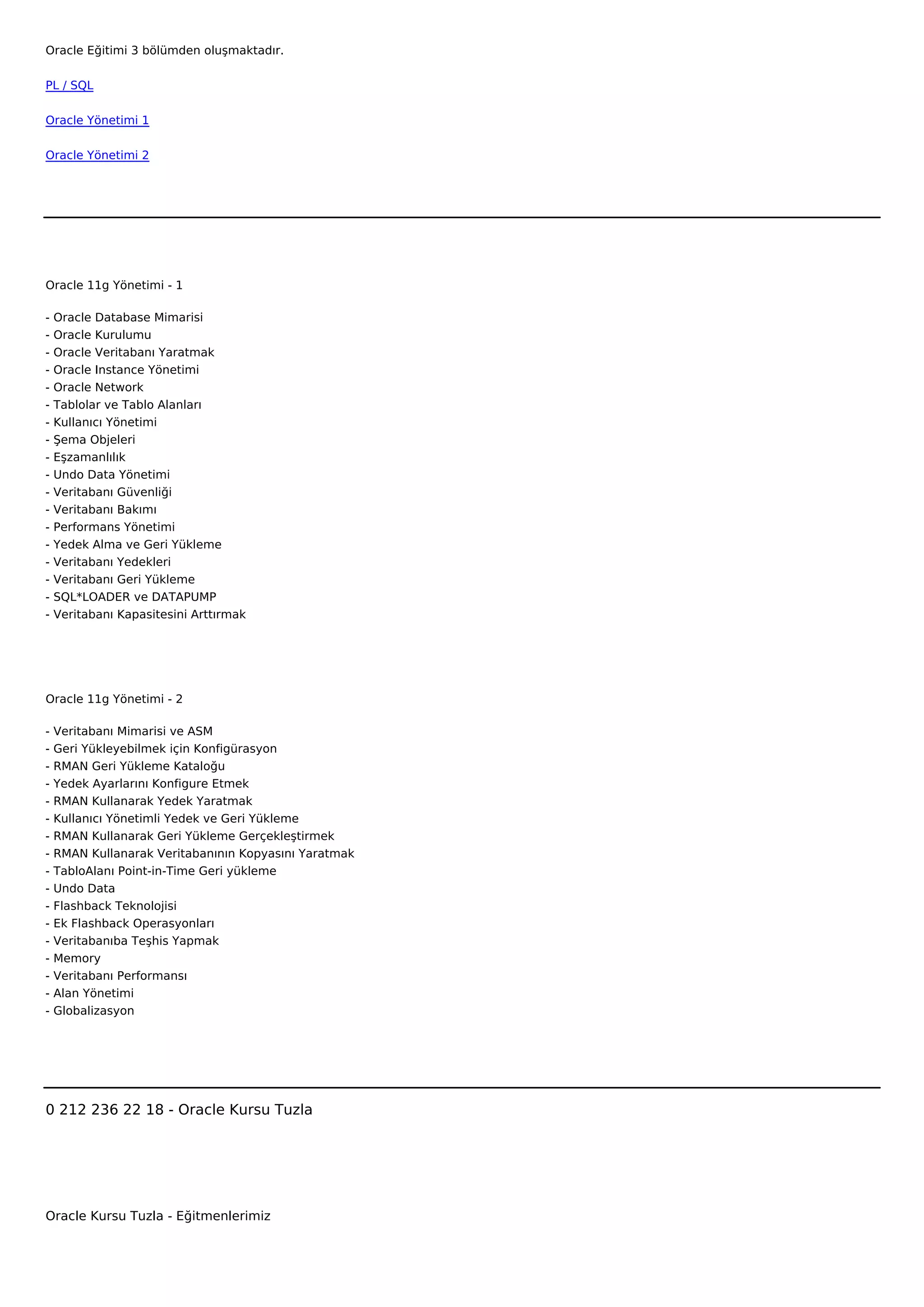 Oracle kursu-tuzla | PDF