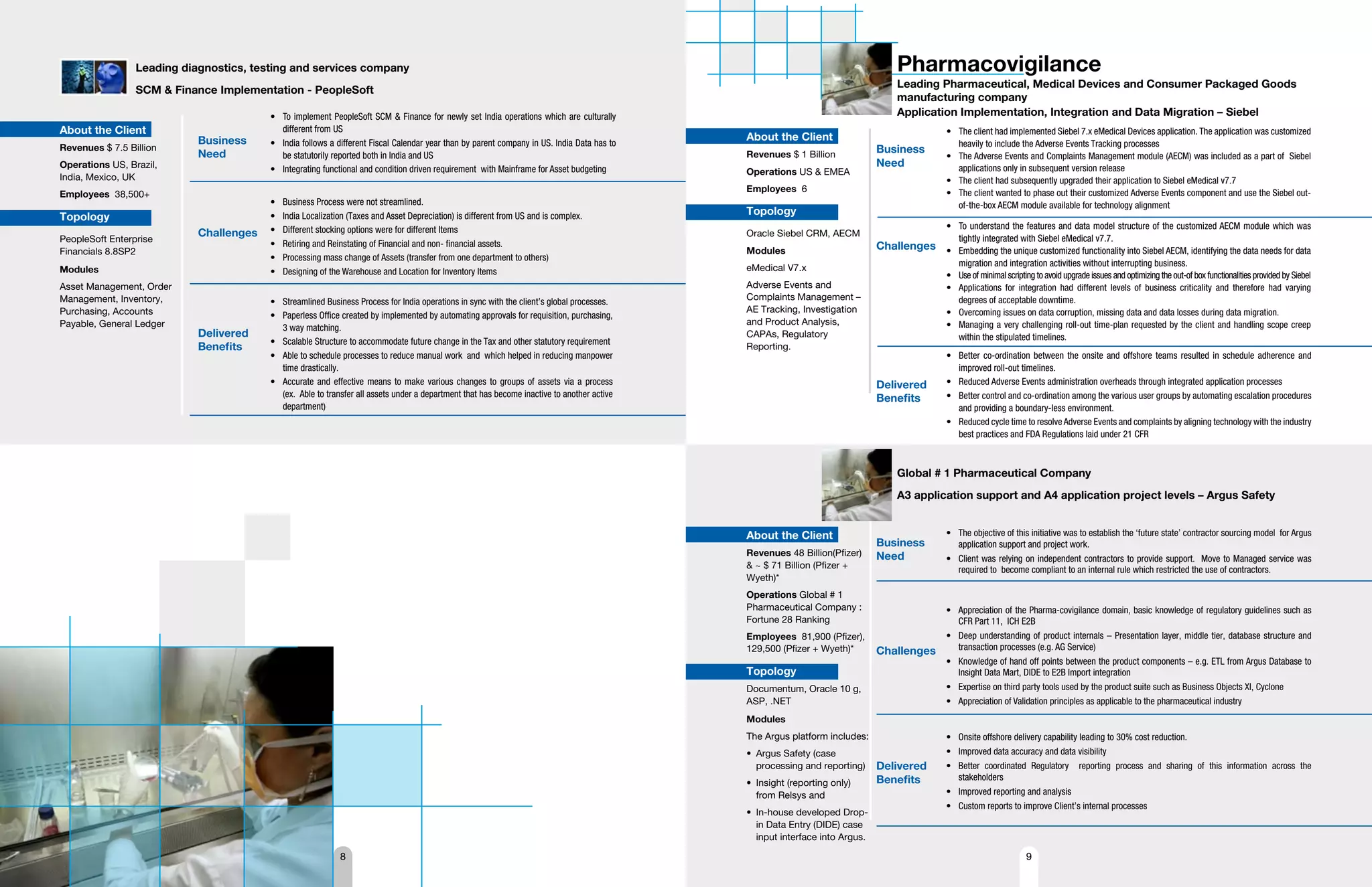 Oracle life-sciences-case-study-booklet | PDF