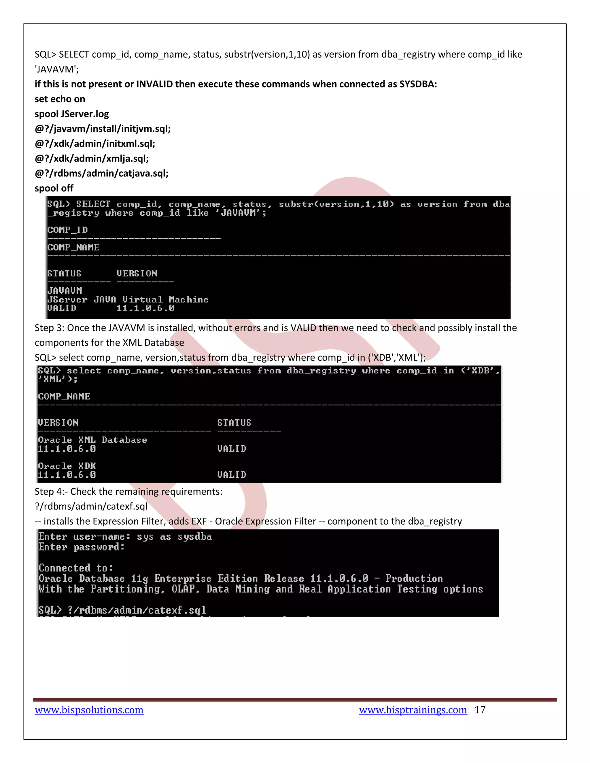Oracle olap-installation | PDF
