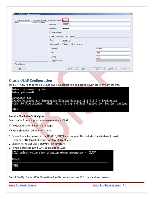 Oracle olap-installation | PDF