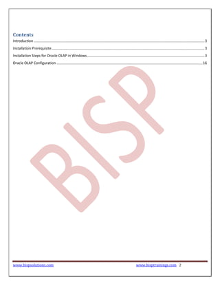 Oracle olap-installation | PDF