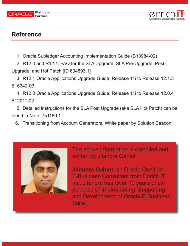 Oracle R12 Upgrade - Sub Ledger Accounting | PDF