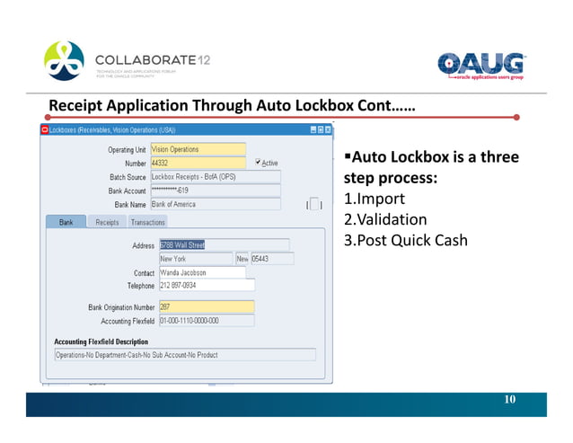 Efficiently handling Applications of Customer Receipts in Oracle ...
