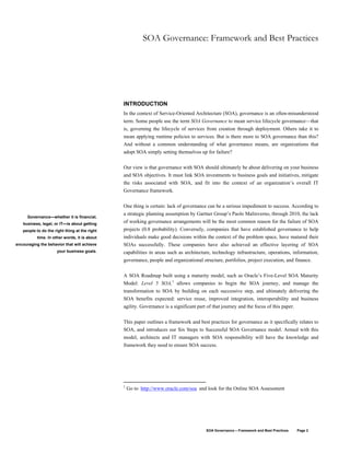 Oracle Soa Governance | PDF | Business | Business and Finance
