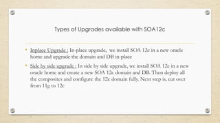 Oracle soa suite 12c upgrade types | PDF