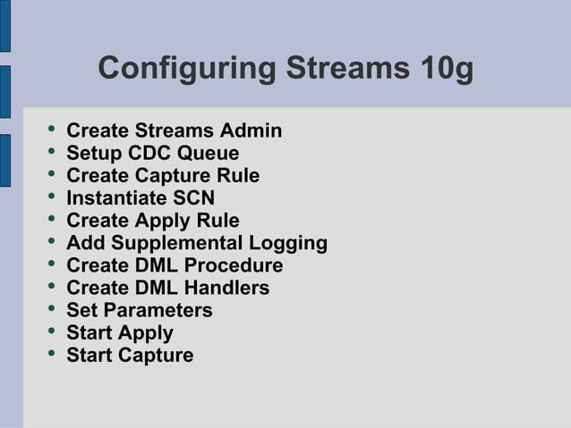 Oracle streams-step-by-step-ppt | PPT