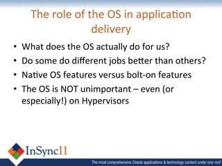 Oracle Systems _ Solaris and Oracle Enterprise Linux Oracle’s two OS ...