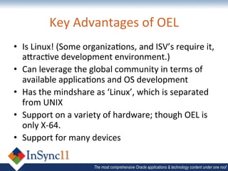 Oracle Systems _ Solaris and Oracle Enterprise Linux Oracle’s two OS ...