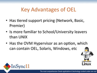Oracle Systems _ Solaris and Oracle Enterprise Linux Oracle’s two OS ...
