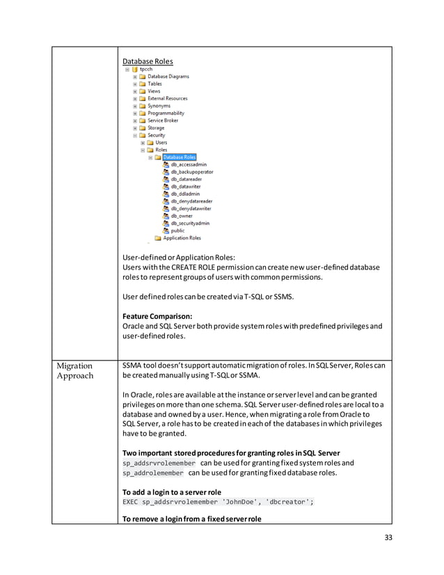 Oracle To Sql Server Migration Approach Docx Databases Computer Software And Applications