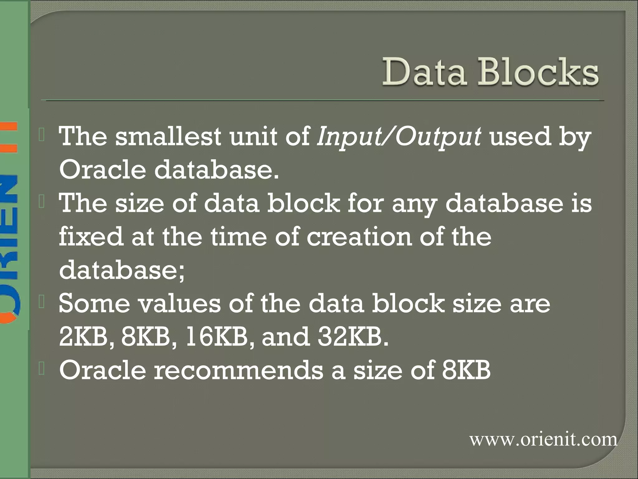 Oracle training-in-hyderabad | PPT