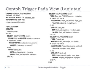 Oracle trigger | PPTX